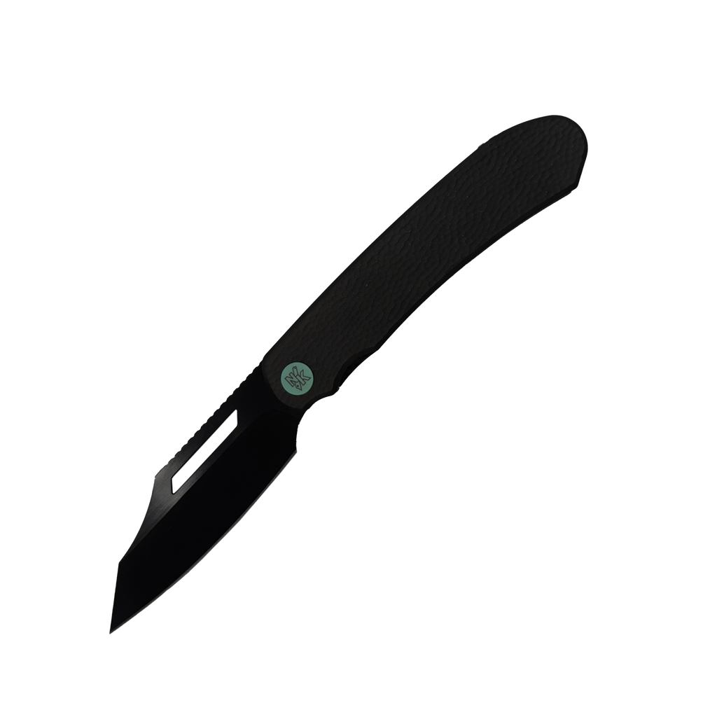 Misdemeanor - Black DLC / Ti-green – Neeve Knife Co.